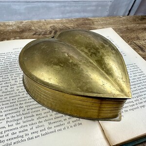 Vintage Brass Heart Box With Hinged Lid - Etsy