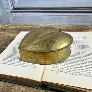 Vintage Brass Heart Box With Hinged Lid - Etsy