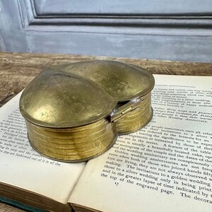 Vintage Brass Heart Box With Hinged Lid - Etsy