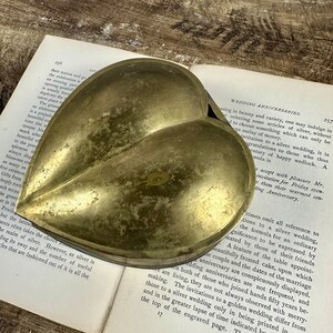 Vintage Brass Heart Box With Hinged Lid - Etsy