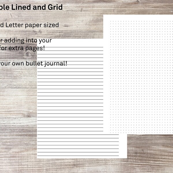Printable Bullet Journal - Etsy