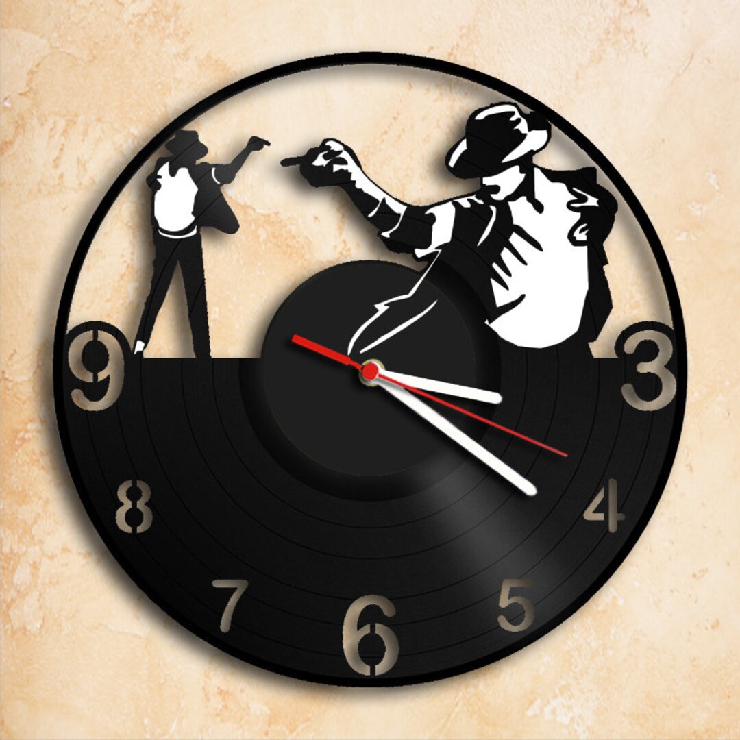 Michael Jackson Wall Clock Vinyl Record Clock Handmade - Etsy