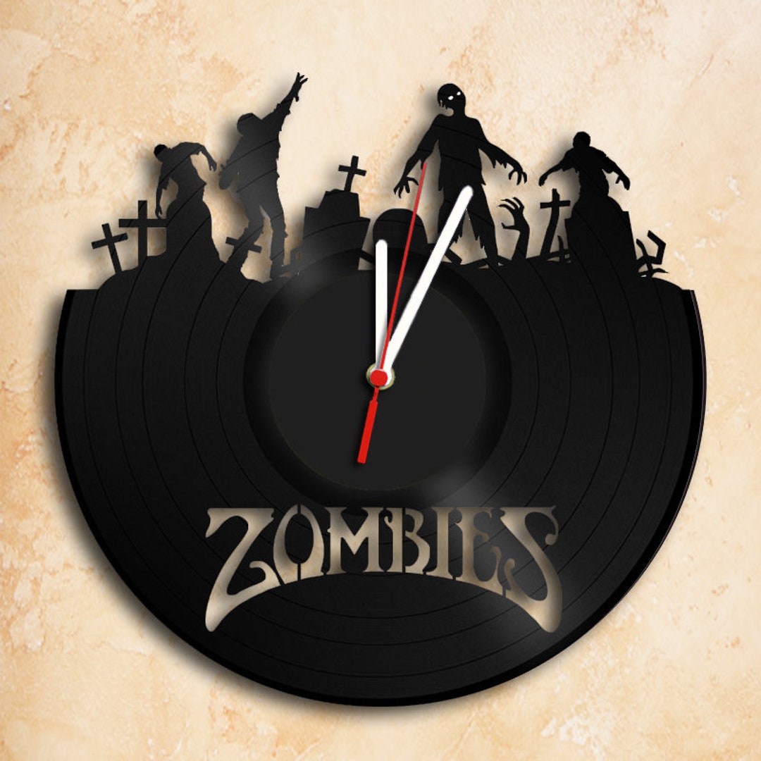 Zombies Inspired Wall Clock Vinyl Record Clock Handmade - Etsy
