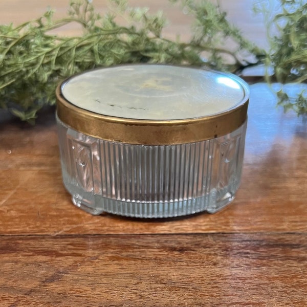 Antique Powder Jar - Etsy