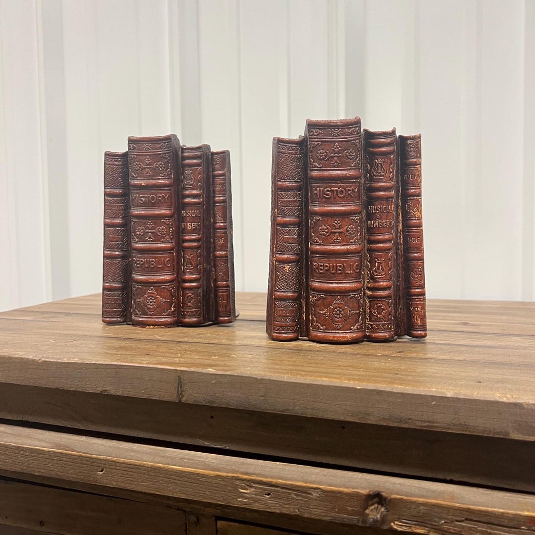 Vintage Syroco Bookstack Bookends - Set of 2 | Vintage Syracuse ...
