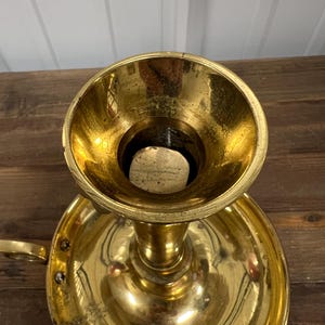 Vintage Brass Chamberstick With Finger Loop and Adjustable Push-up ...