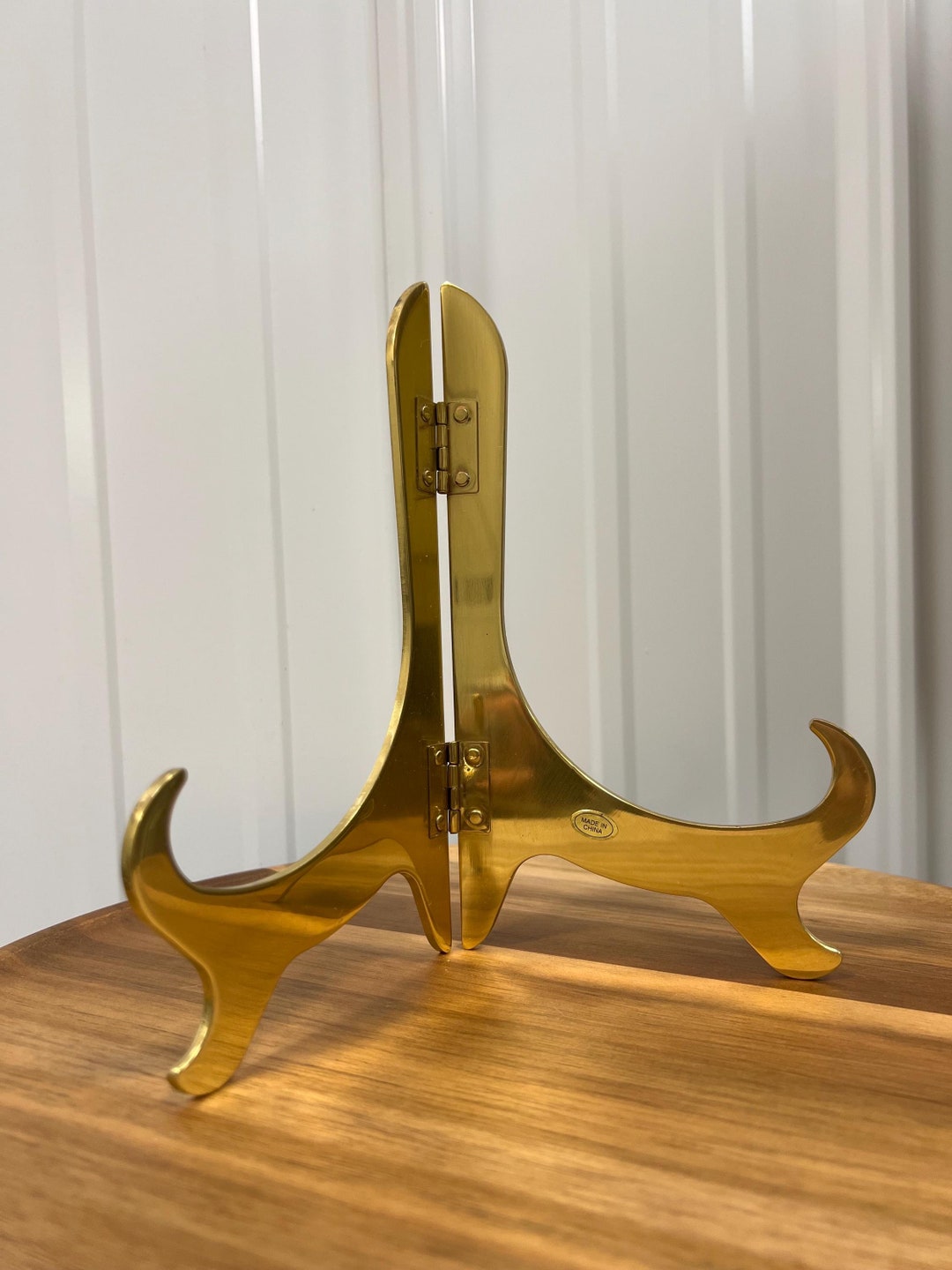 Vintage Brass Book Holder Plate Stand Recipe Book Holder Art Stand ...