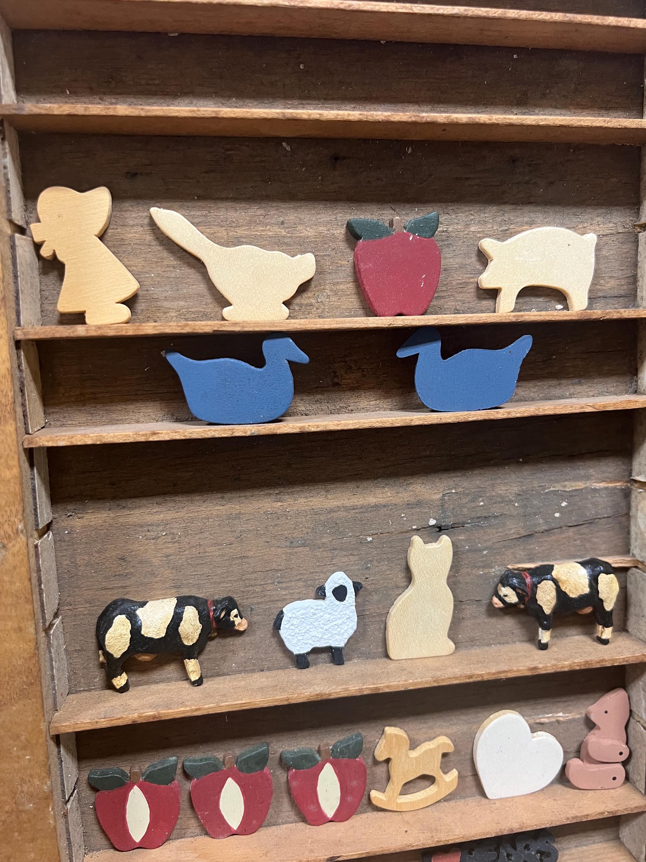 Vintage Wooden Trinkets: Animal Silhouettes, Hearts, and More (set of ...