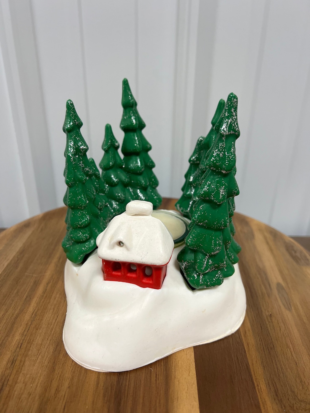 Vintage Avon Winter Wonderland Candle Scene | Avon Collectible Seasonal ...