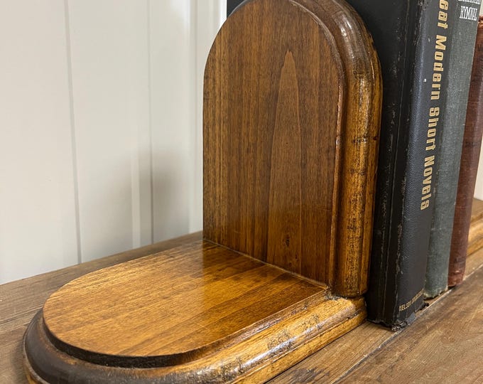 Vintage Bookends - Set of 2 | Vintage Solid Wood Book Ends | Vintage ...