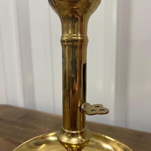 Vintage Brass Chamberstick With Finger Loop and Adjustable Push-up ...