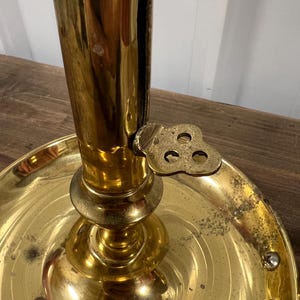 Vintage Brass Chamberstick With Finger Loop and Adjustable Push-up ...