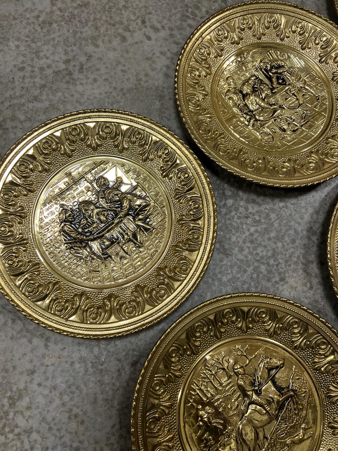 Assorted Vintage Brass Wall Plates | Sold Separately | Mix & Match ...