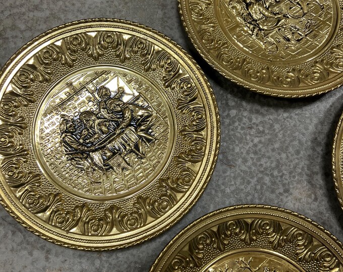 Assorted Vintage Brass Wall Plates | Sold Separately | Mix & Match ...