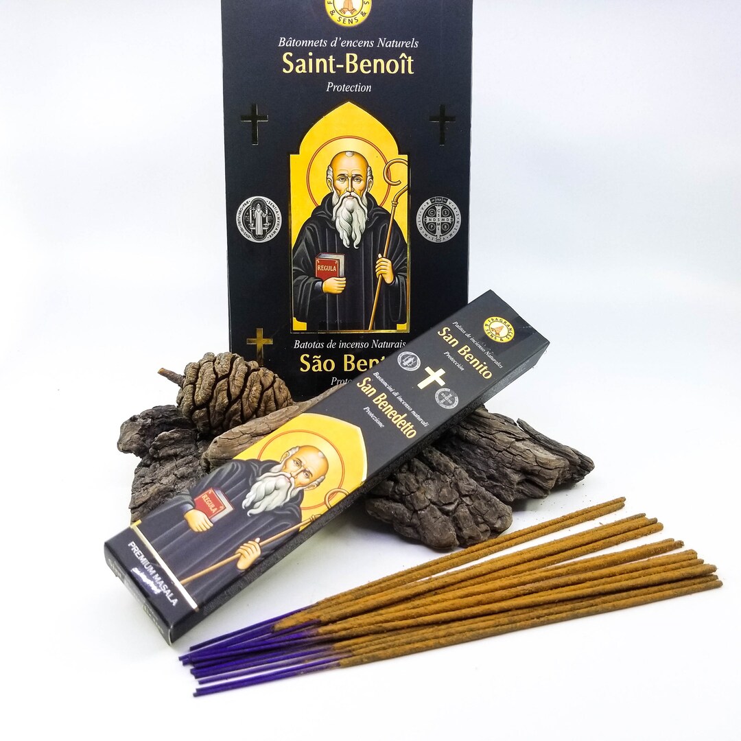 Saint Benoit Incense, Benzoin, Natural Quality, Box of 12 Sticks ...