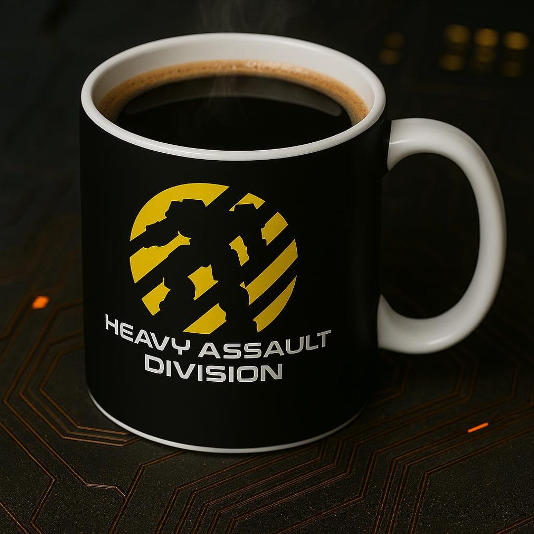 Battletech Heavy Assault Mech Mug – Tabletop Gaming Coffee Cup, Armored ...