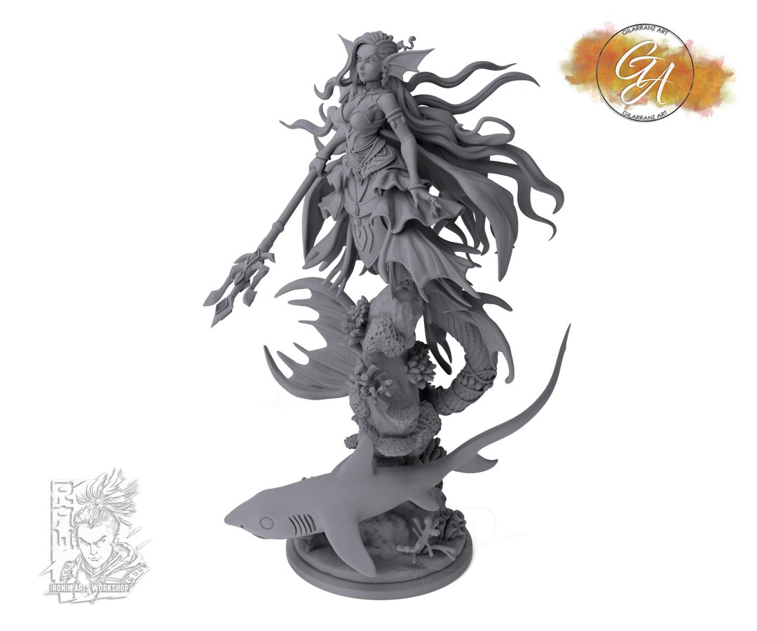 Water Nymph Envoys Lady Delea Siren Form Ronin Arts - Etsy