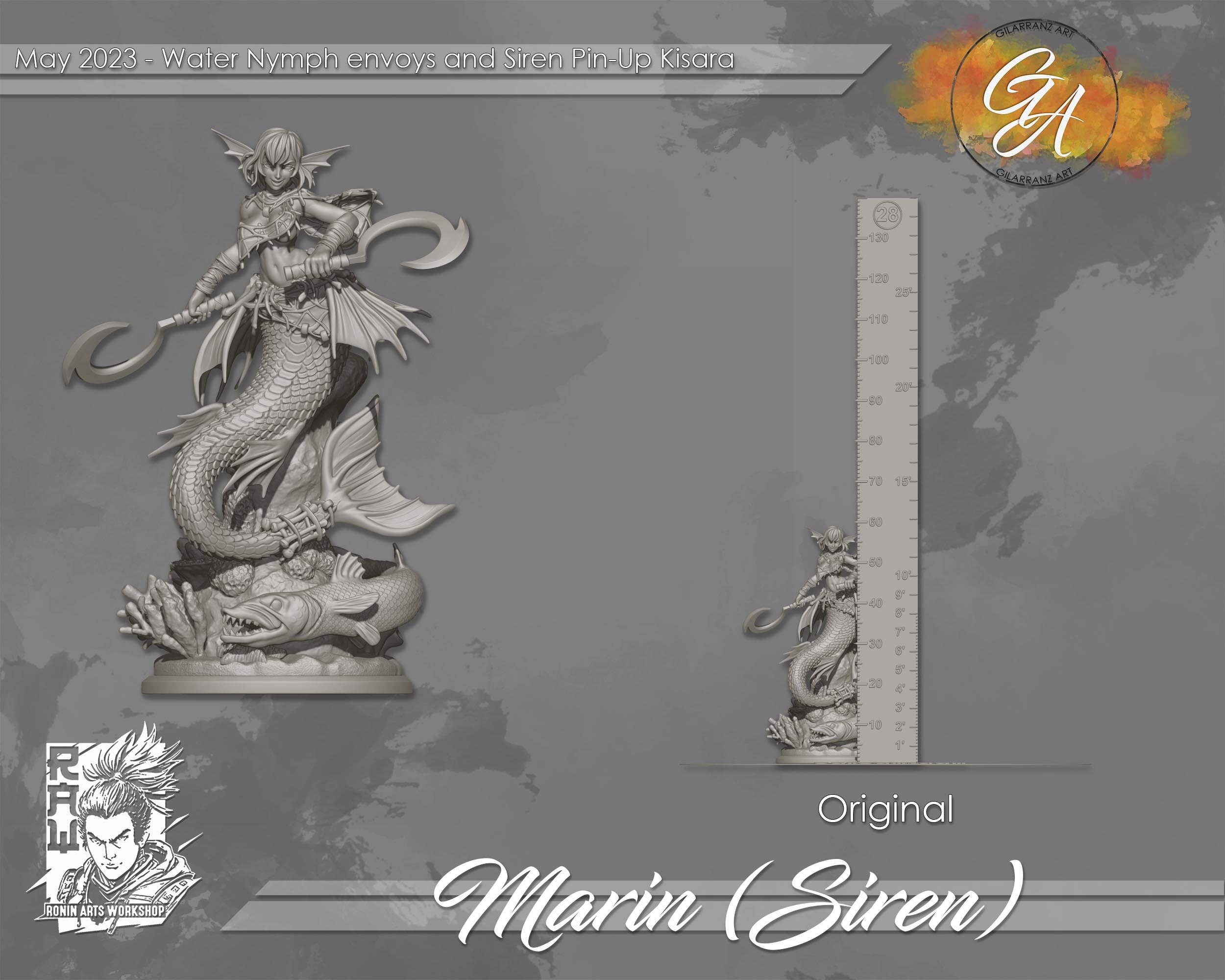 Water Nymph Envoys Marin Siren Form Ronin Arts Workshop - Etsy