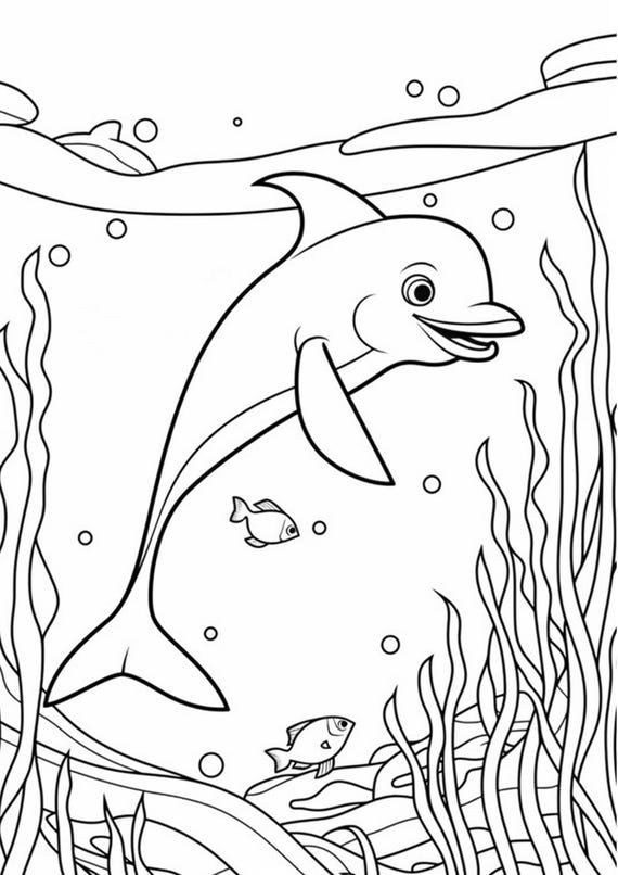 Hojas Para Colorear De Animales Marinos