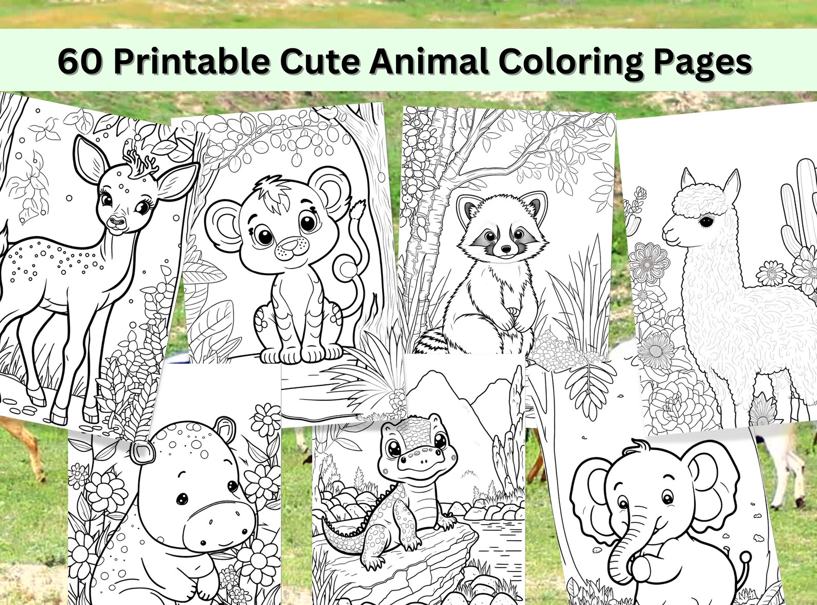 Cute Animals Coloring Pages, Animals Printable, Cute Animals Games ...