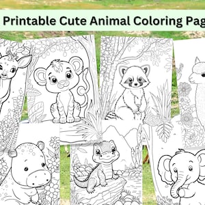 Cute Animals Coloring Pages, Animals Printable, Cute Animals Games ...