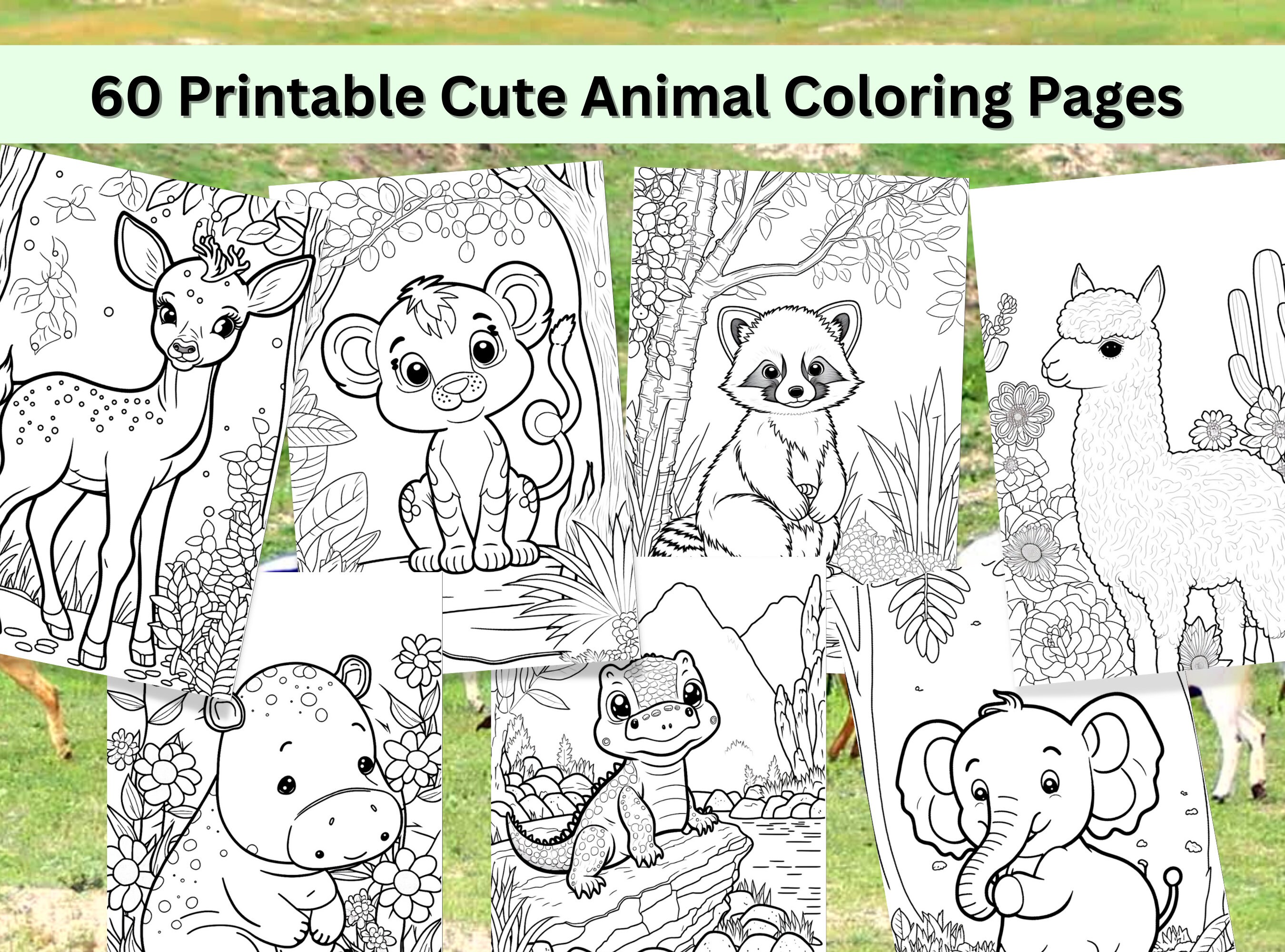 Cute Animals Coloring Pages, Animals Printable, Cute Animals Games ...