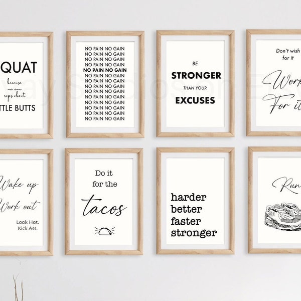 Funny Home Gym Poster - Etsy