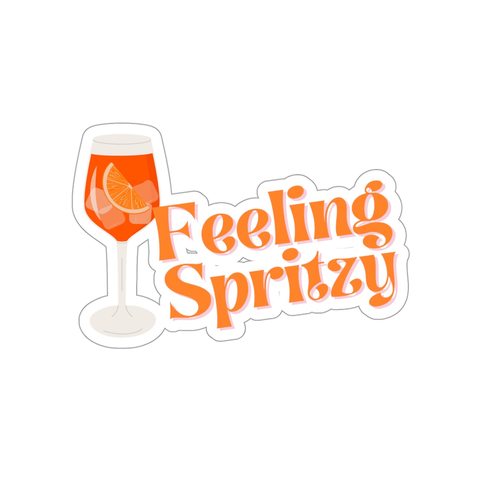 Aperol Spritz STICKER | Spritz Laptop Sticker | Hydroflask Sticker ...