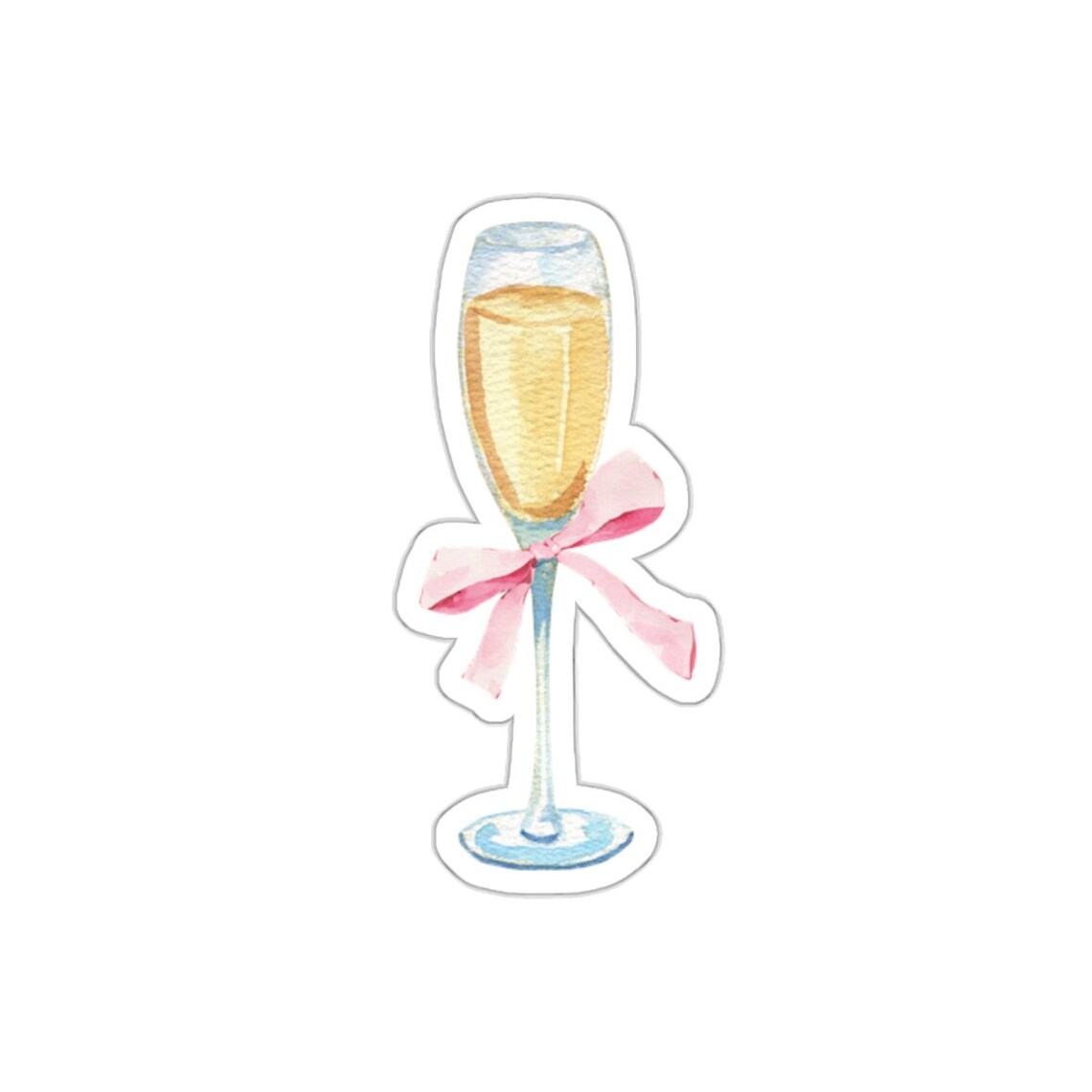 Coquette Champagne Sticker: Flirty Fun Vinyl Decal - Etsy