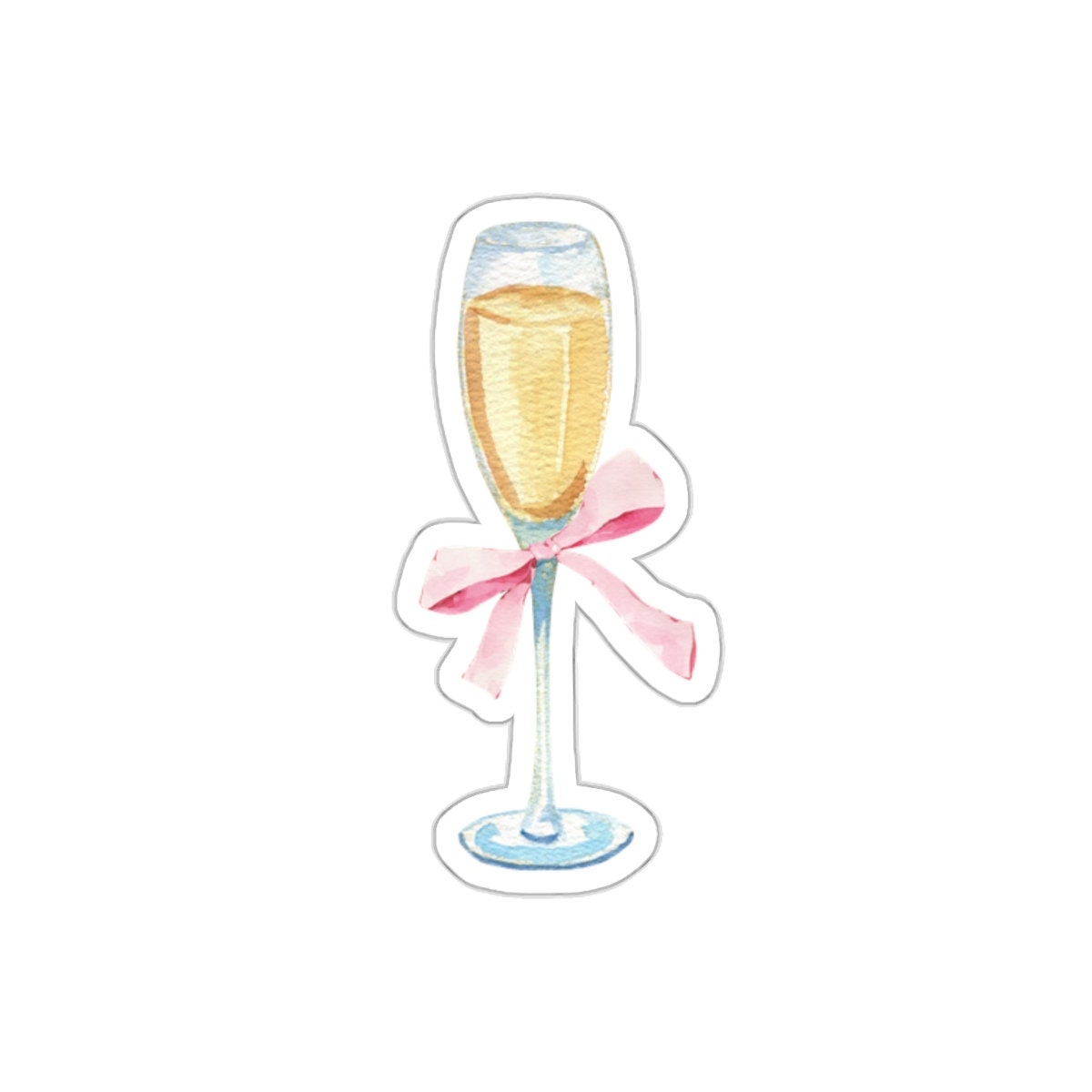 Coquette Champagne Sticker | Laptop Sticker | Hydroflask Sticker | Cute ...