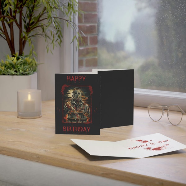 Michael Myers Halloween Birthday Card - Etsy UK