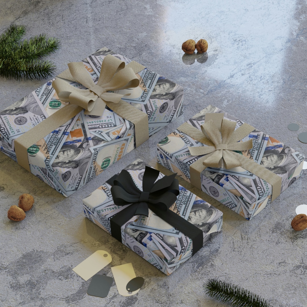 100 Dollar Bill Gift Wrapping Paper Rolls 1pc 100 Dollar - Etsy
