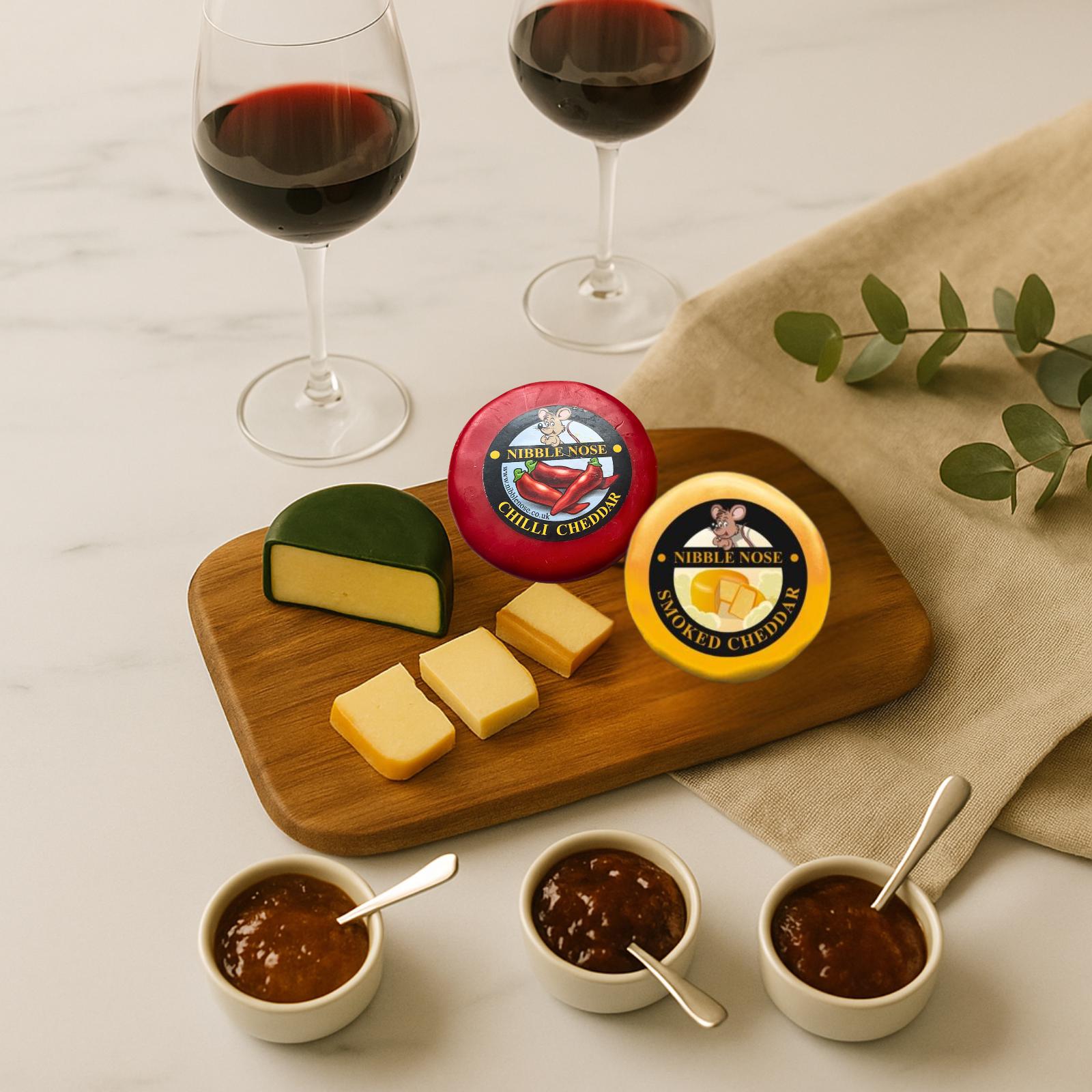 Cheese and Chutney Gift Set - 3 Truckle Cheese, 6 Chutney- Cheese ...