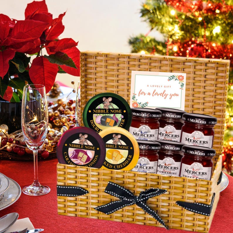 Cheese and Chutney Gift Set - 3 Truckle Cheese, 6 Chutney- Cheese ...