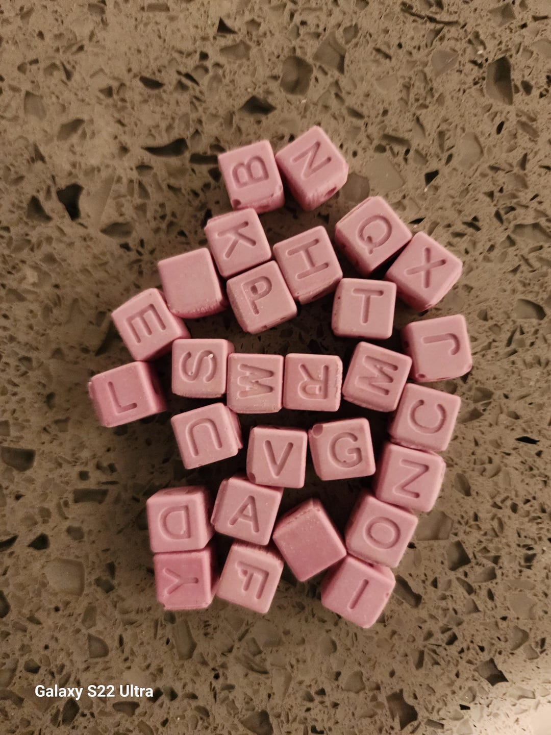Handmade Square Pink Ceramic Alphabet Beads - Etsy