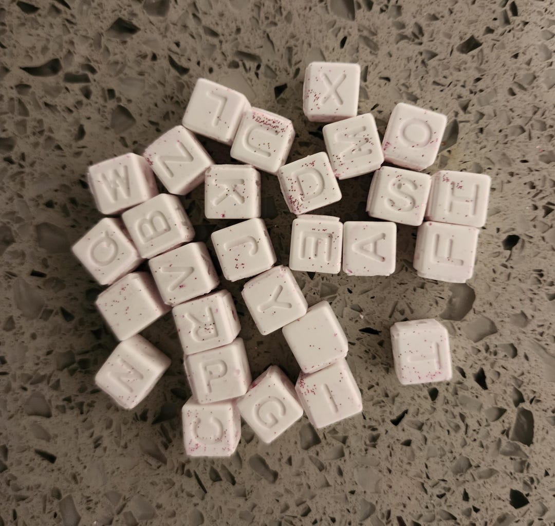 Handmade Square White Ceramic Alphabet Beads and Blank Spacers - Etsy