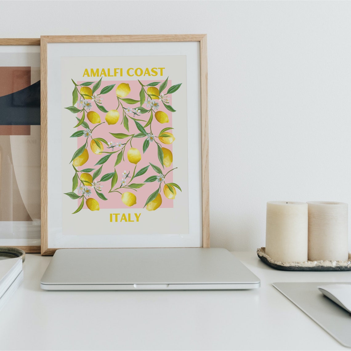 Amalfi Coast Italy Lemons Print Digital Download Colorful - Etsy