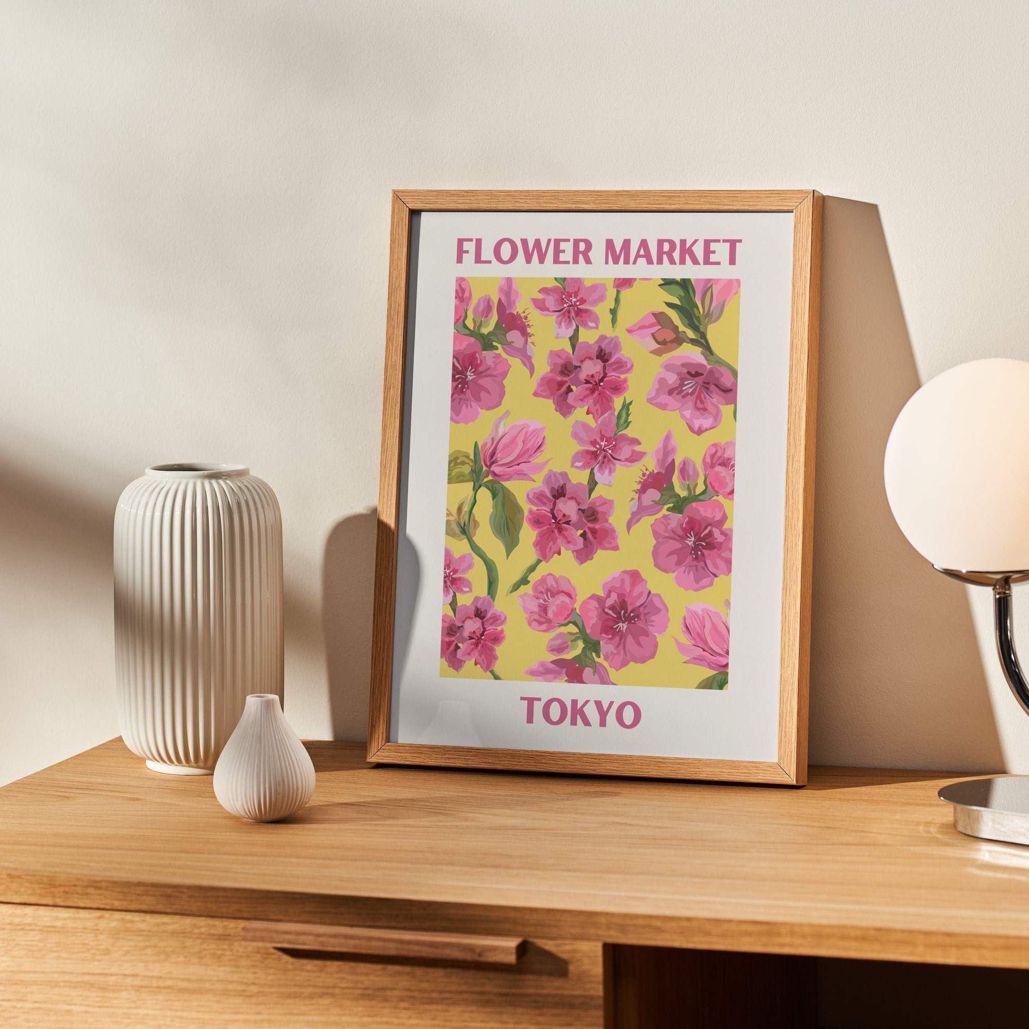 Flower Market Tokyo Print Flower Market Wall Art Printable Flower ...