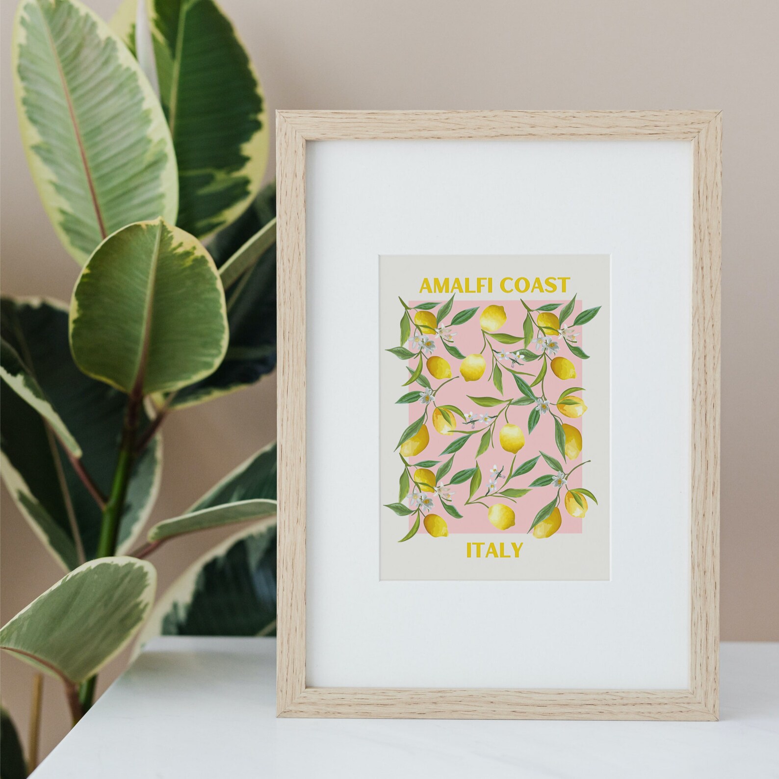 Amalfi Coast Italy Lemons Print Digital Download Colorful - Etsy