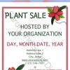 Plant Sale Flyer Printable, Plant Sale Sign Editable Template, PTA ...
