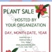 Plant Sale Flyer Printable, Plant Sale Sign Editable Template, PTA ...