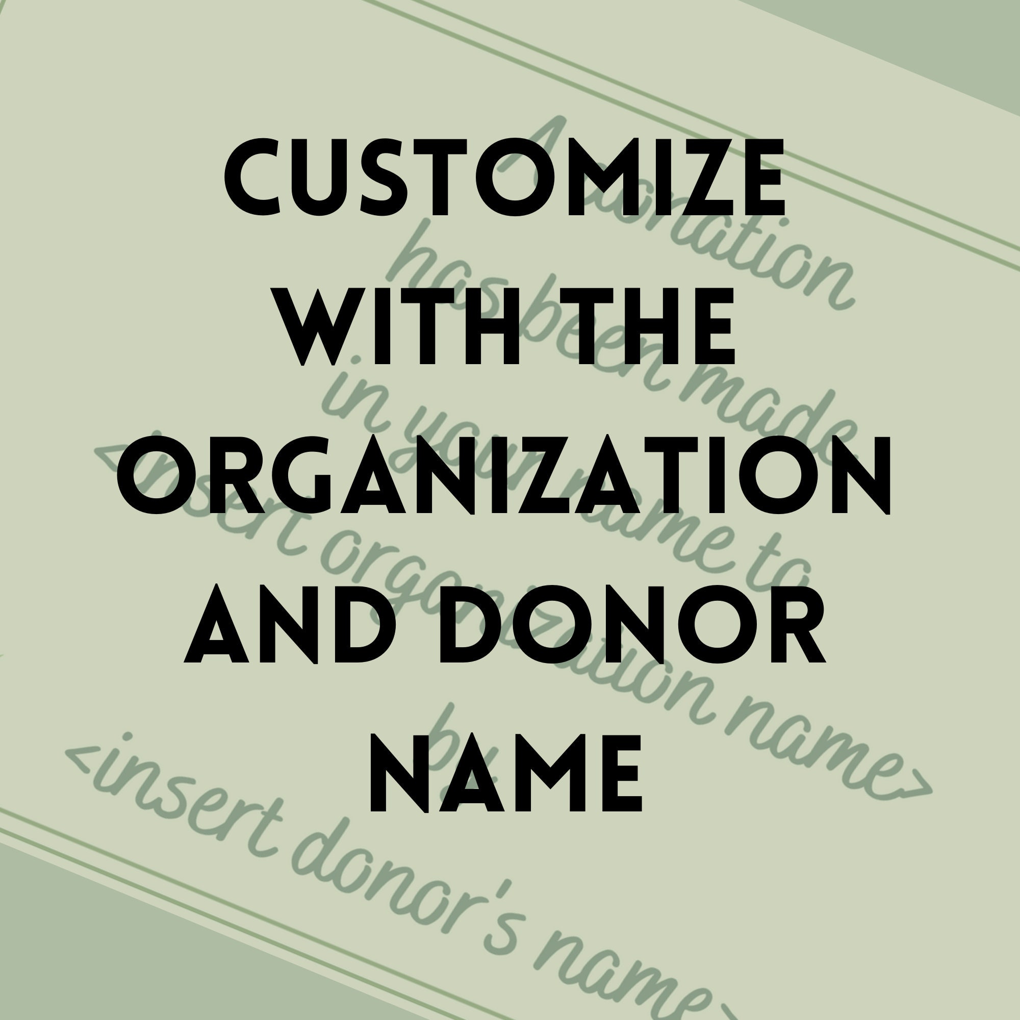 Gift Made in Your Name Card Canva Template, Printable for Wedding ...