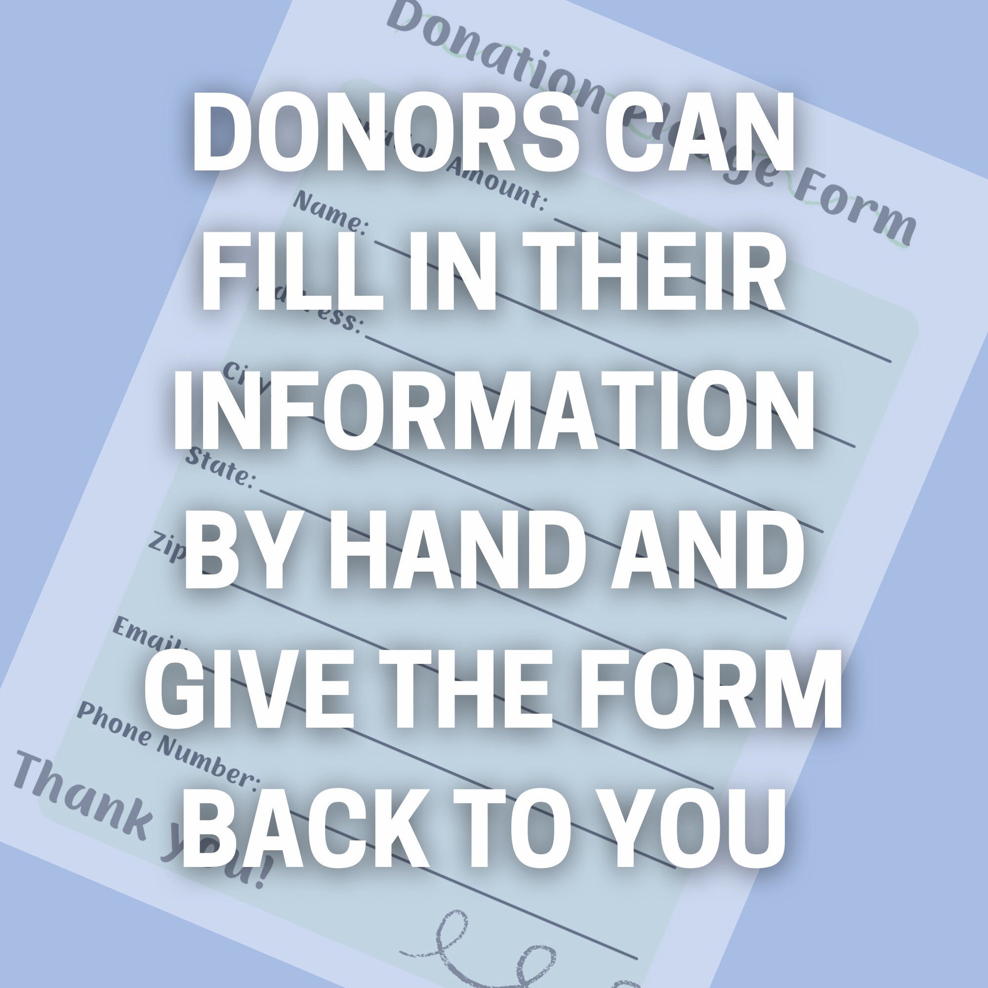 Donation Form Printable, Donation Flyer, Fundraising Form, School ...