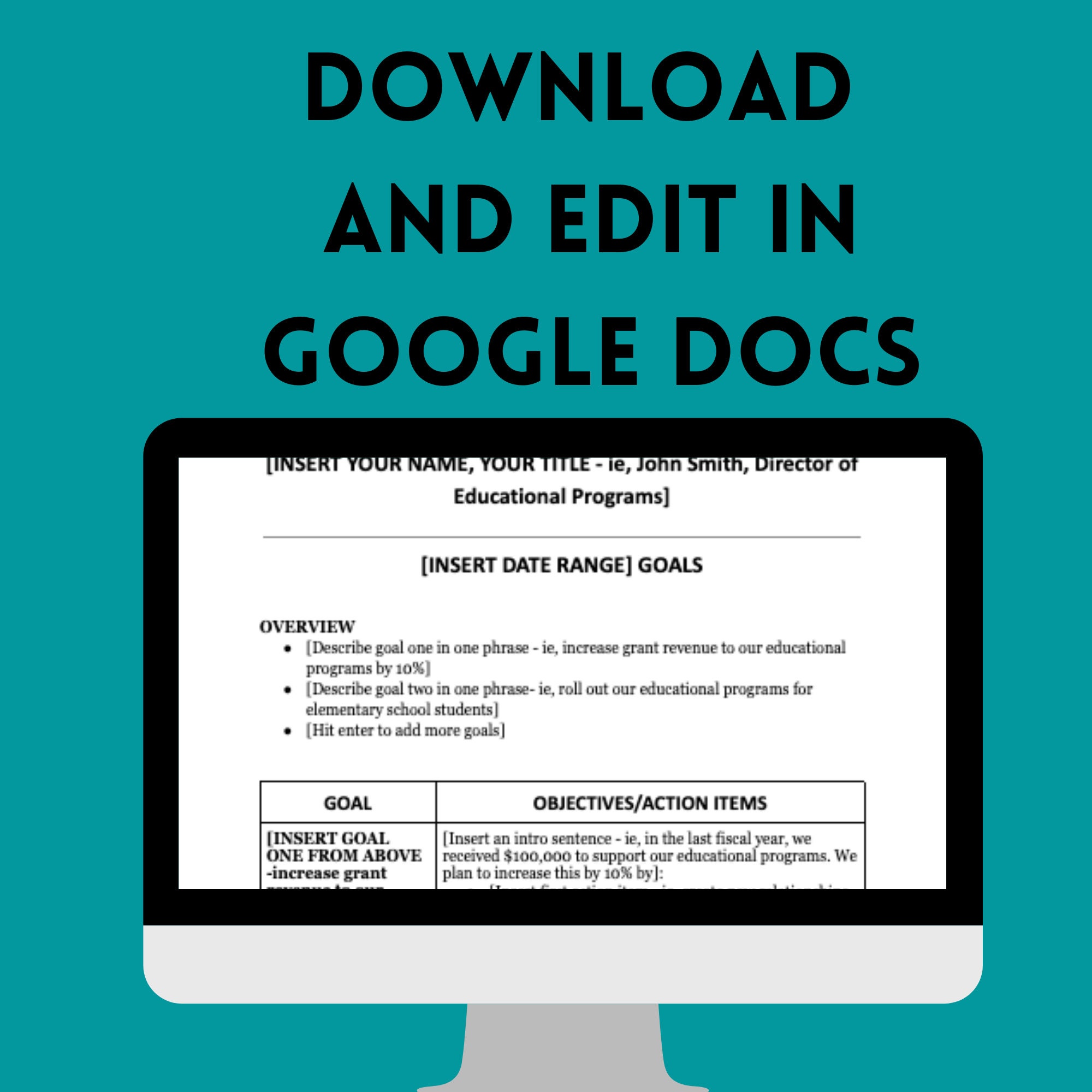 Program Plan and Timeline Template Editable Strategic Plan - Etsy