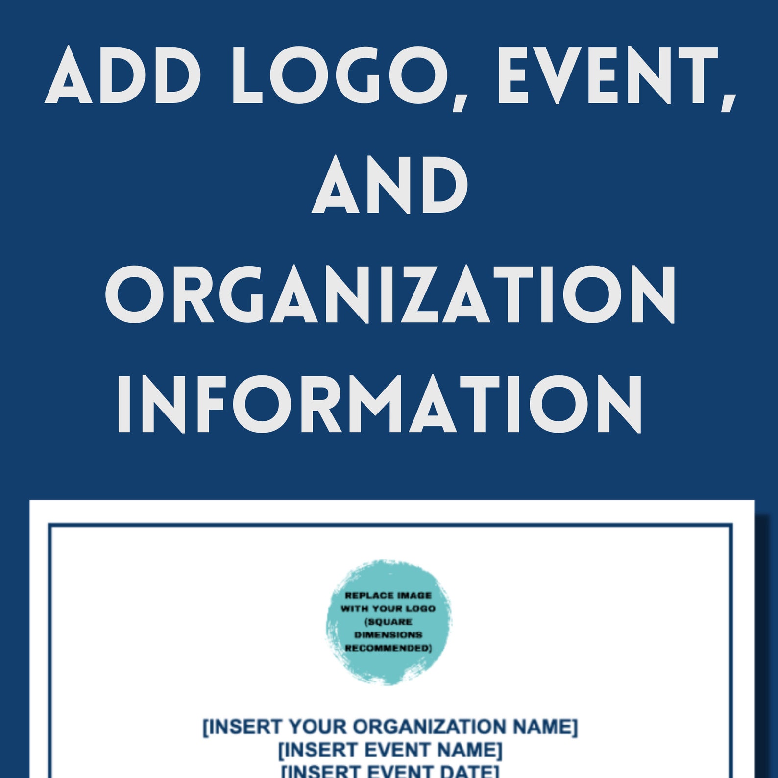 Business Sponsor Levels Editable Template Printable Non - Etsy