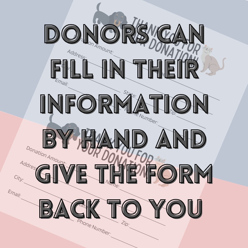 Pet Rescue Donation Form 2 per Page, Animal Shelter Fundraising Flyer ...