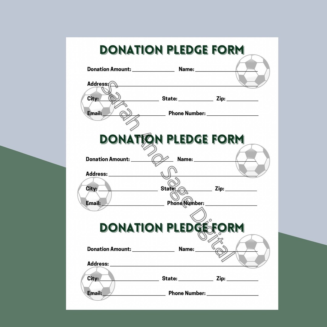 Soccer Team Donation Form 3 per Page, Middle School Fundraising Flyer ...