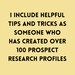Prospect Research Profile Template, Printable Editable Donor Briefing ...