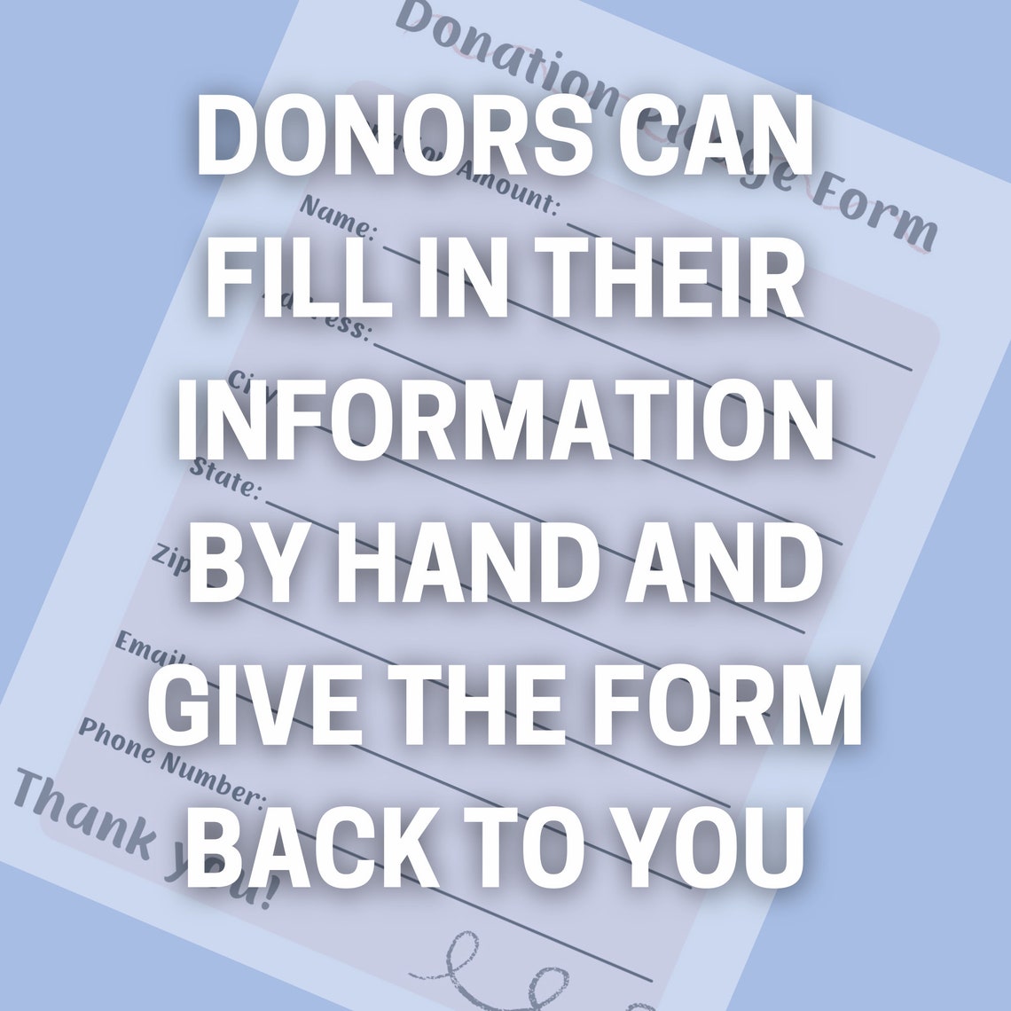 Donation Form Printable, Donation Fundraising Flyer School Fundraiser ...