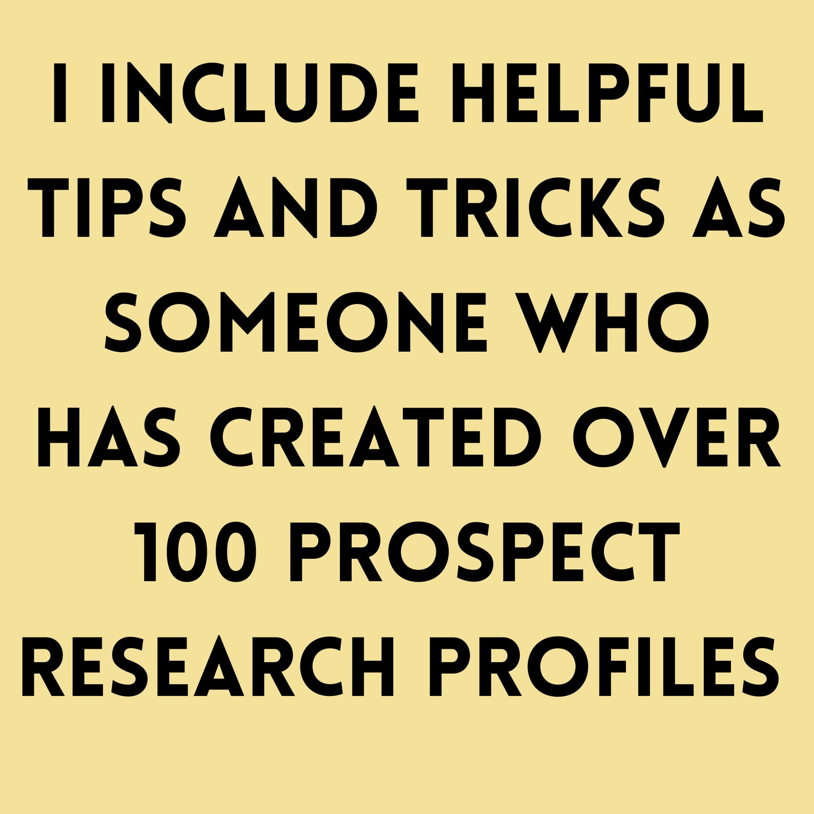 Prospect Research Profile Template, Printable Editable Donor Briefing ...